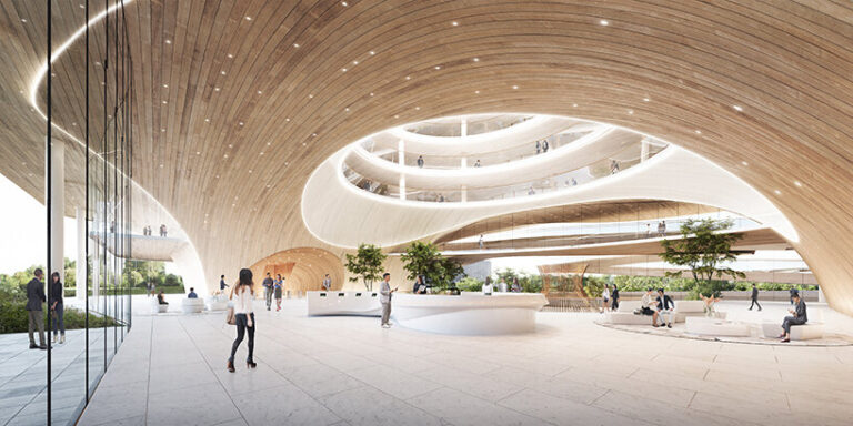 NBBJ envisions a sculptural future for post-COVID workspaces in korea