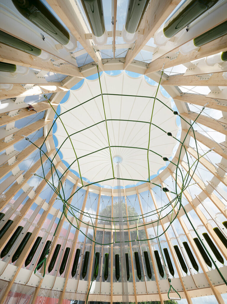 ecoLogicStudio's airbubble playground filters air with micro-algae cultures