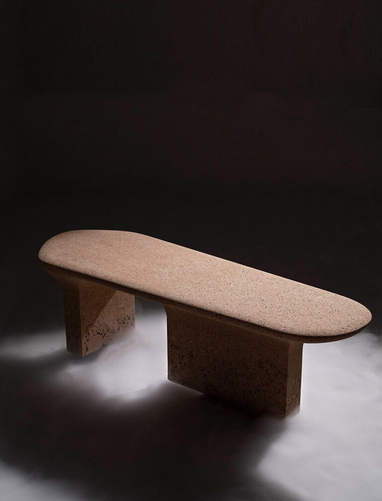 burnt cork furniture made of scrapped remnants with a raw to refined ...