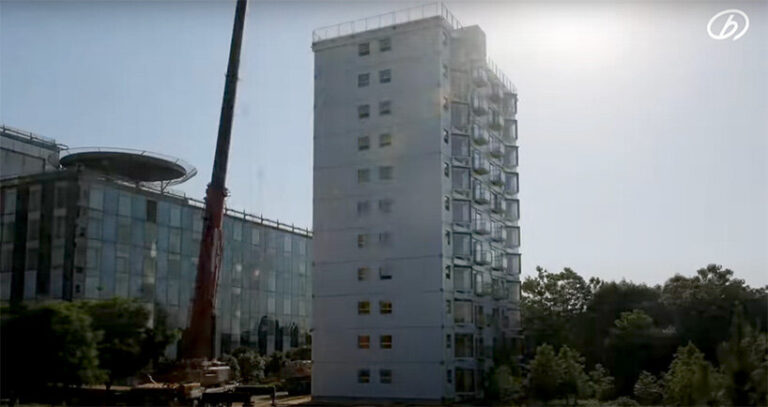watch china build a 10-story building in 28 hours and 45 minutes