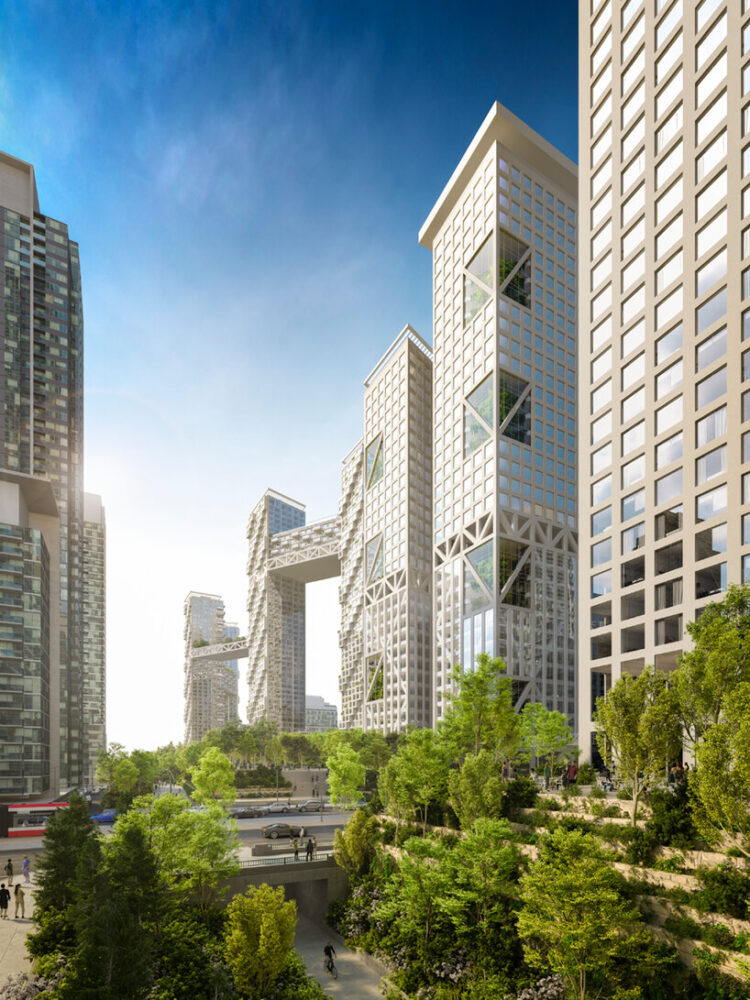 safdie architects designs ORCA toronto to create the new heart of the city