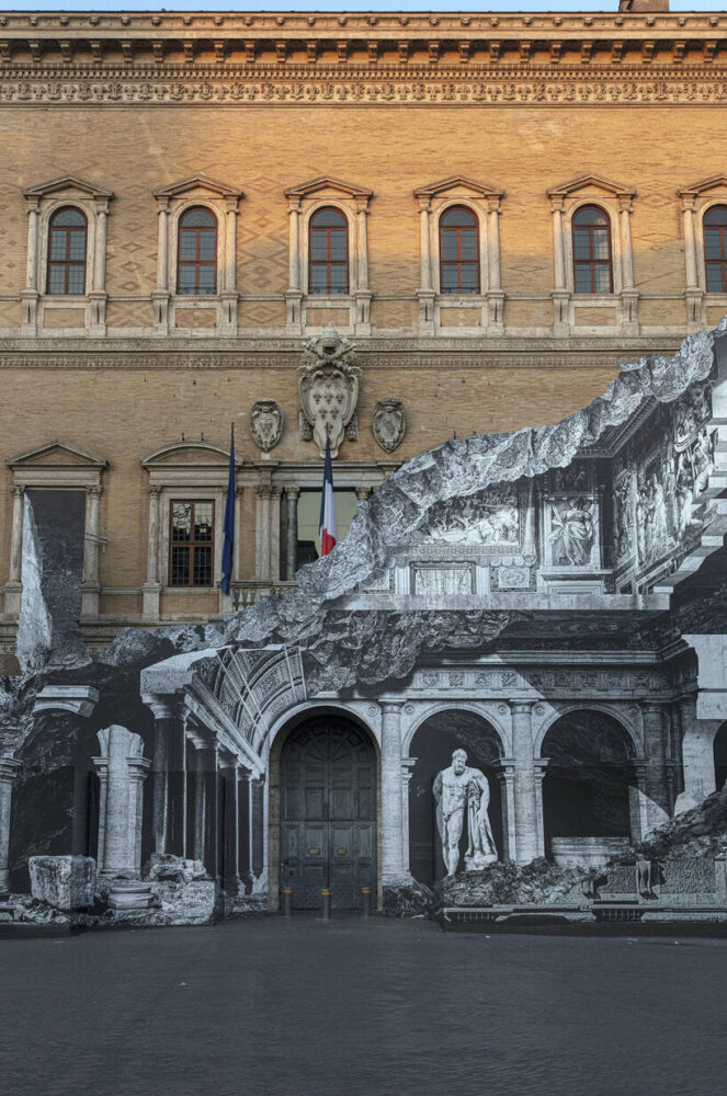 JR covers the façade of rome’s palazzo farnese with another magnificent ...