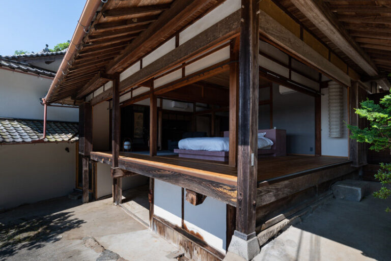 historic japanese house transformed into hotel that connects with nature