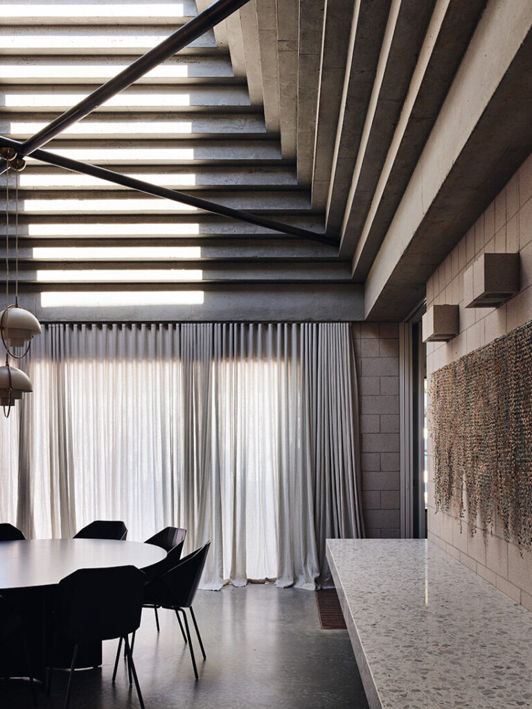 sculptural frustum roofs top beach residence by architects EAT in south ...