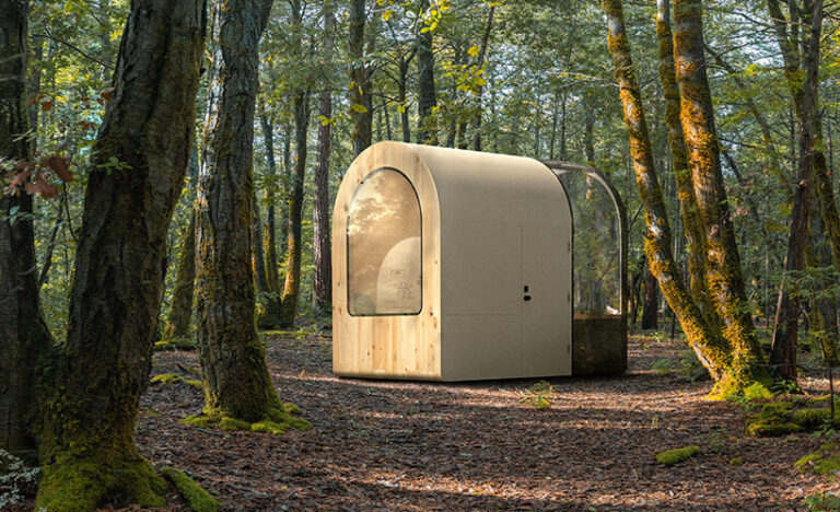 you can have your own remote tiny office in the woods with denizen's 3D printed smartpod