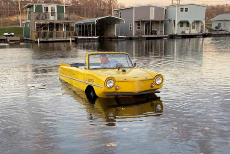 traversing both land and water, a 1967 amphicar 770 goes on auction