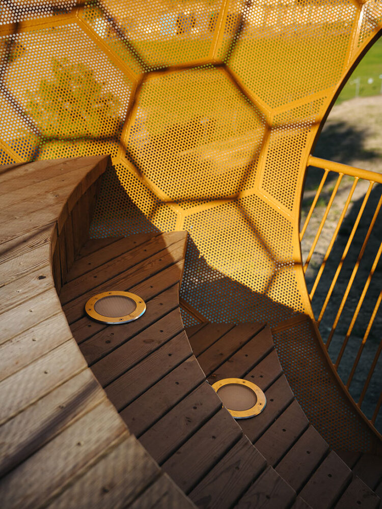 a stockholm park is dotted with playground spheres by andrénfogelström