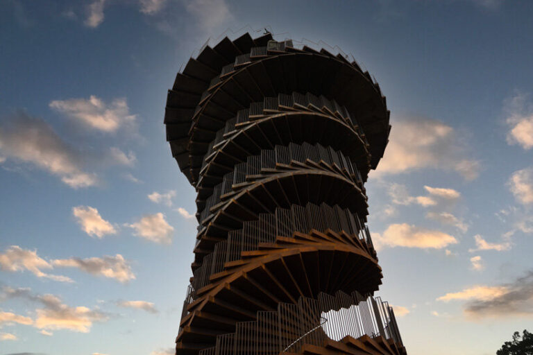 images revealed of BIG's marsk watchtower in denmark
