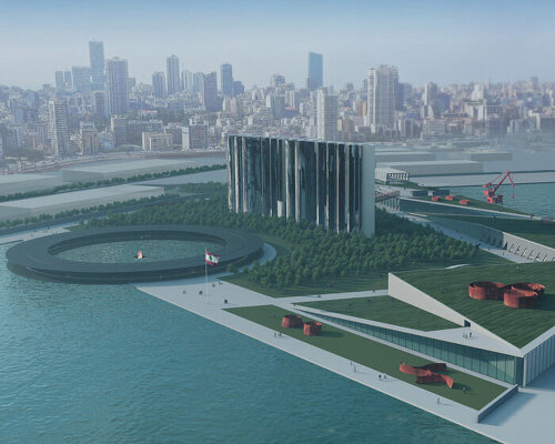 fire erupts inside zaha hadid-designed building in beirut