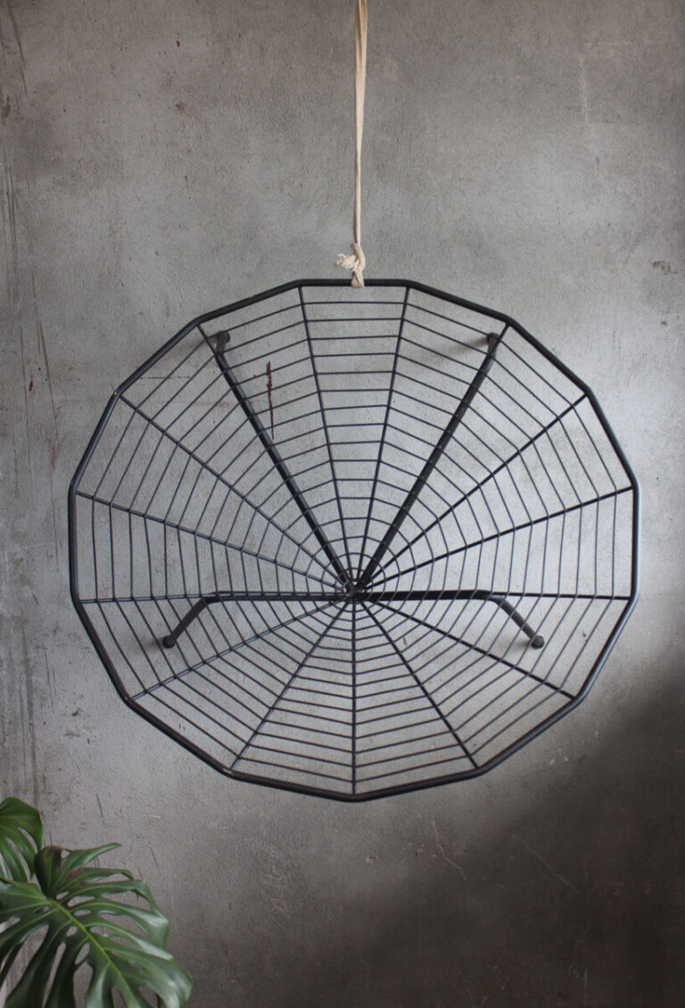 namit khanna was inpsired by the spider for this minimal black iron chair