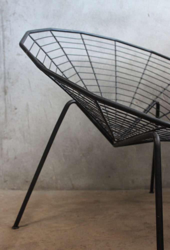 namit khanna was inpsired by the spider for this minimal black iron chair