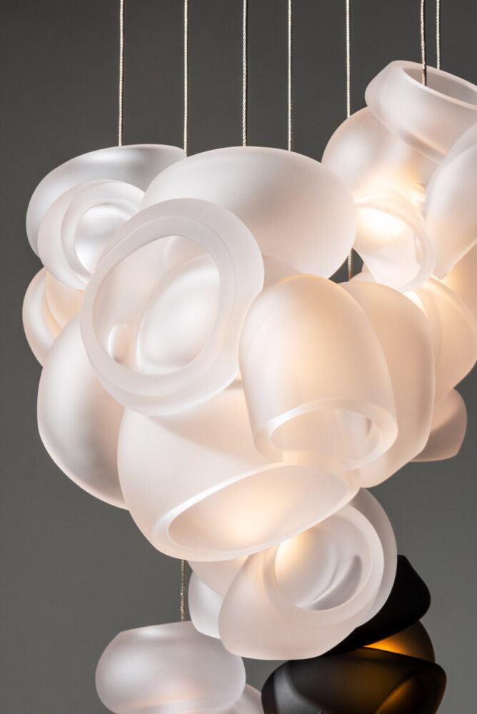 bocci’s new glass blown pendant light ‘100’ is unveiled at milan design ...