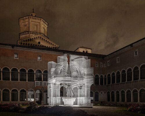 edoardo tresoldi resurrects archeological remains in puglia using wire mesh