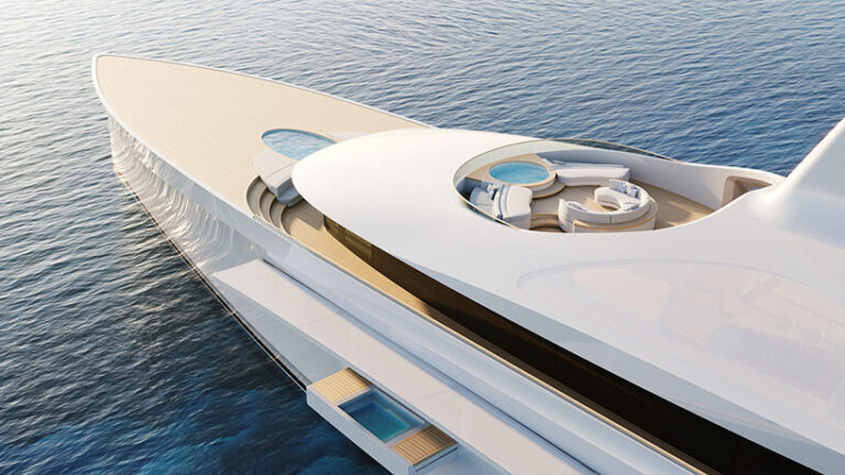 futuristic superyacht by feadship features fully virtual pilothouse
