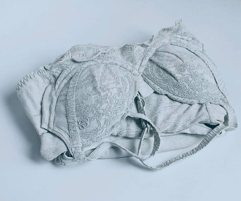 masami yamamoto handcrafts intimate garments from ceramic