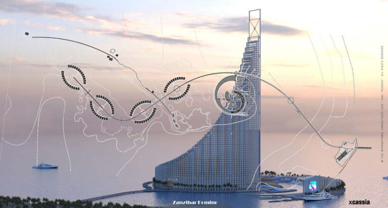 zanzibar domino: plans revealed for africa's second tallest skyscraper