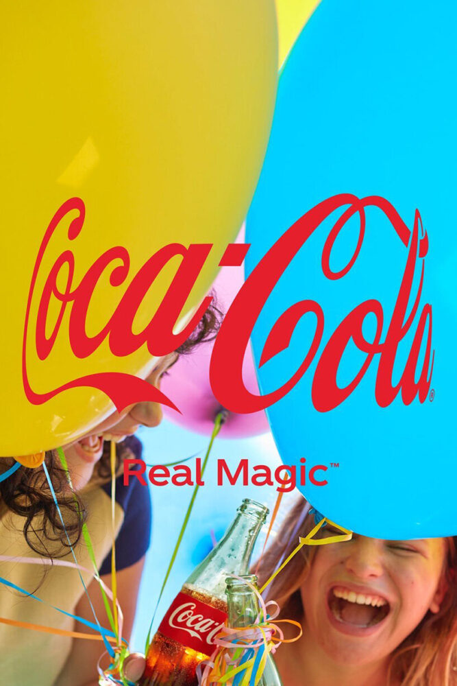 coca-cola's new logo wraps around just like a hug