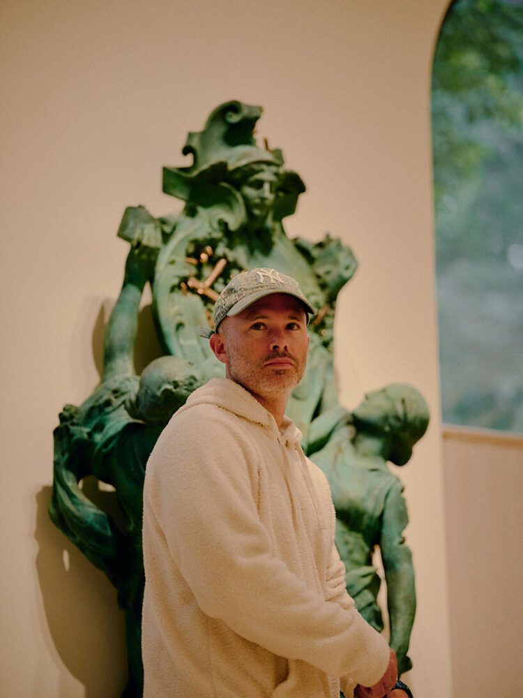 daniel arsham revives renowned bronzes in eroded sculptures