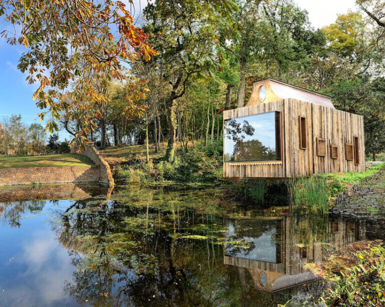 invisible studio's beezantium is a new home for bees in somerset