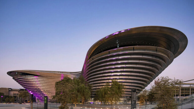 foster + partners' mobility pavilion celebrates progress at expo 2020 dubai