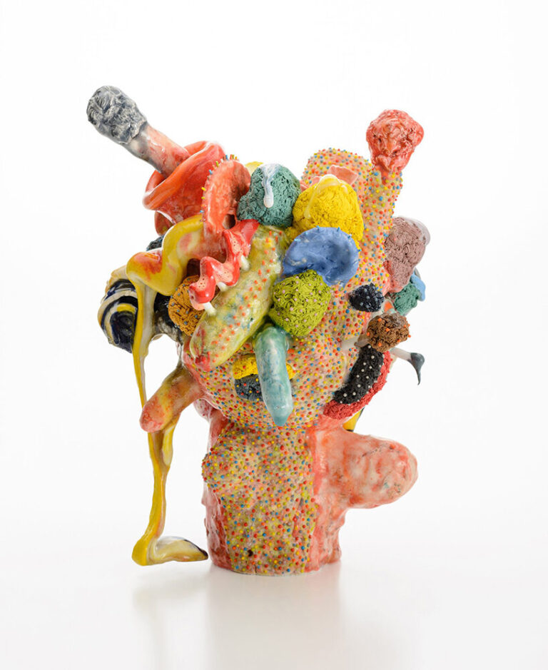 riding for a fall: kazuhito kawai depicts self-portraits as ceramic sculptures