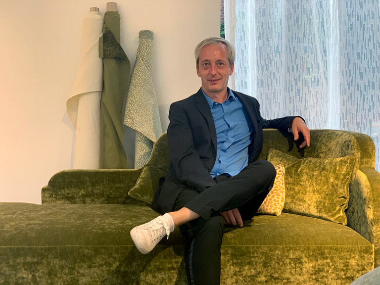 sam baron's majordome collection for pierre frey reinterprets a boudoir ...