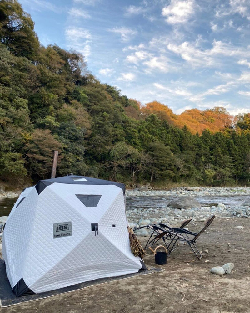 iam sauna's portable sauna tent can be set up in just 60 seconds