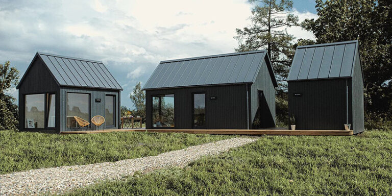 prefab timber 'my cabin' is a modular getaway with scandinavian aesthetics