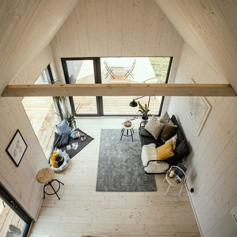 prefab timber 'my cabin' is a modular getaway with scandinavian aesthetics