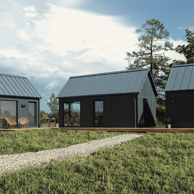 prefab timber 'my cabin' is a modular getaway with scandinavian aesthetics