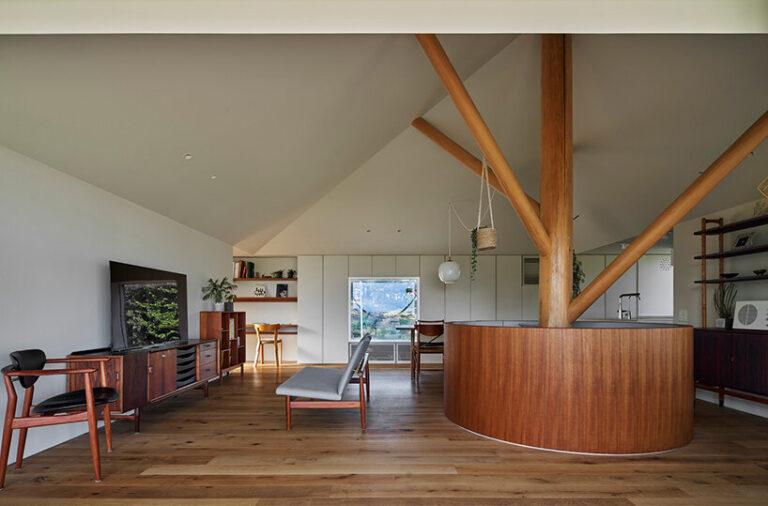 toga house by takeru shoji architects is a half-sunken dwelling in japan