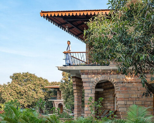 connected to the ground, the sloping roofs of these cottages in india ...