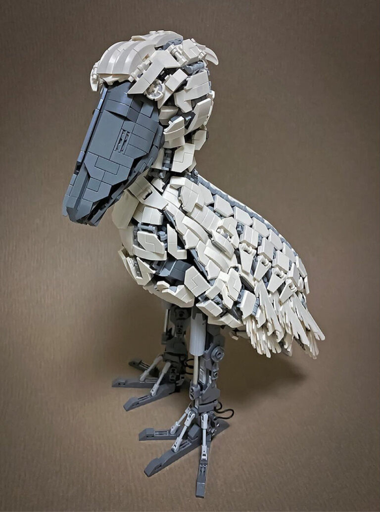 intricate LEGO sculptures by mitsuru nikaido reimagine animals as mecha ...