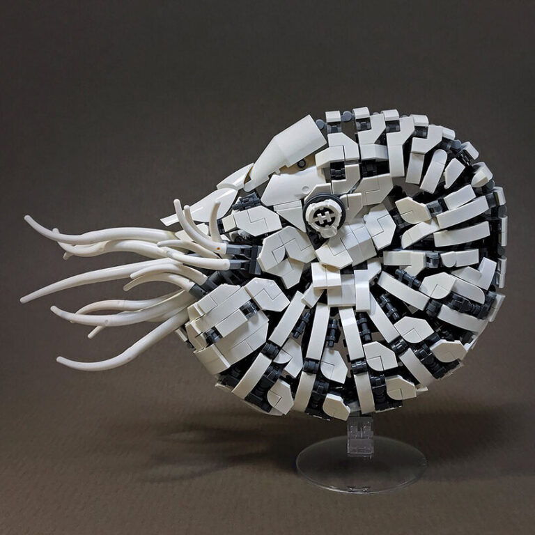 intricate LEGO sculptures by mitsuru nikaido reimagine animals as mecha ...