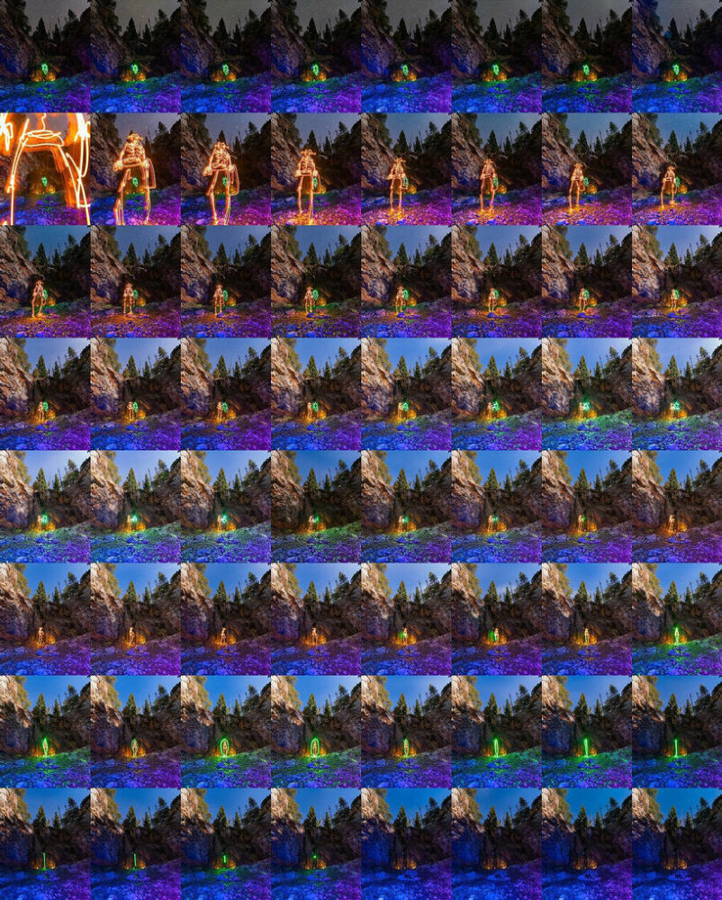 DARIUSTWIN's stop motion western is made from over 600 light paintings