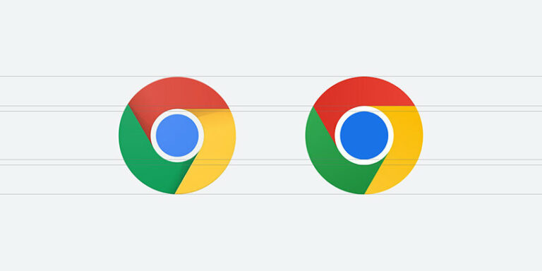 new google chrome icon reveals flatter look and finer proportions
