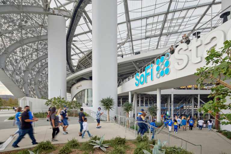 discover the architecture of SoFi stadium: site of sunday's super bowl LVI