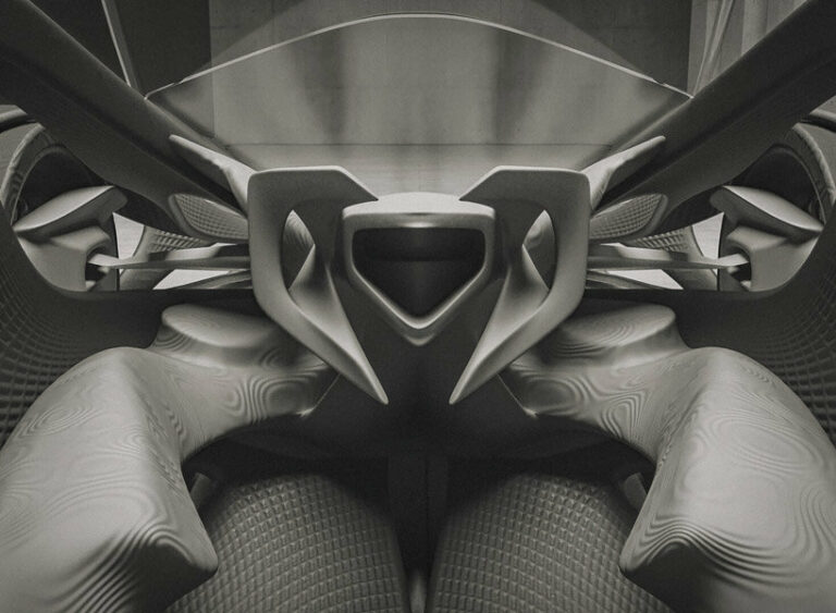 3D architect ayoub ahmad created his car design HV-001 using algorithms