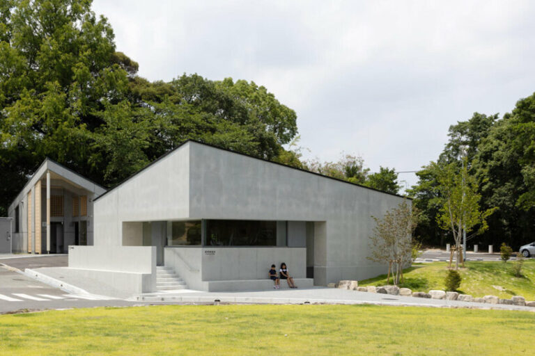KINO architects completes japanese cemetery with arc-shaped plaza for ...