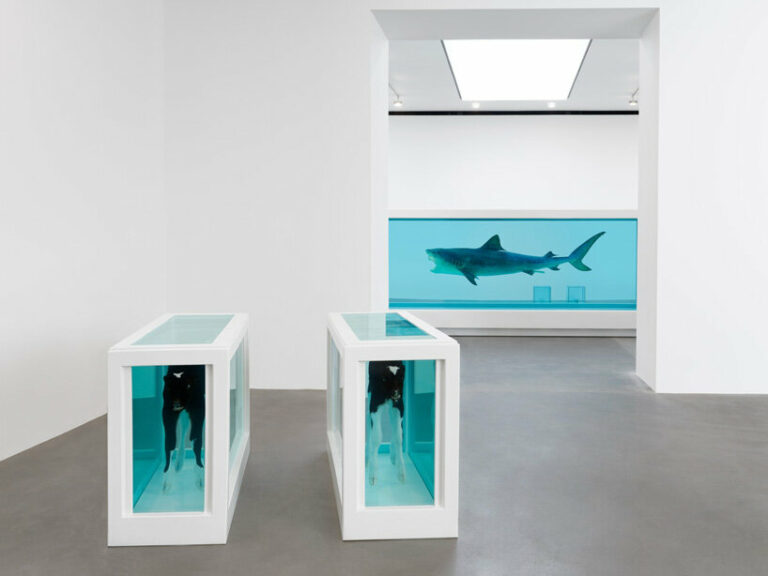 natural history: damien hirst's iconic formaldehyde sculptures on view ...