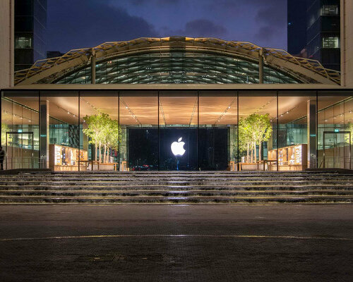 foster + partners' jing'an apple store designed as an amphitheater