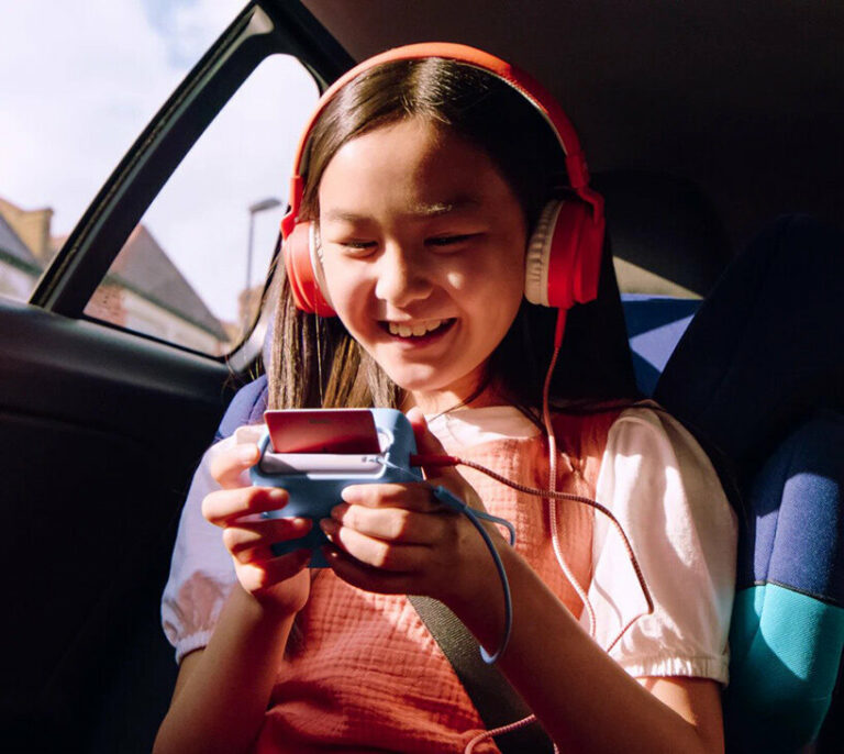 pentagram's interactive yoto mini audio box resembles our favorite walkmans