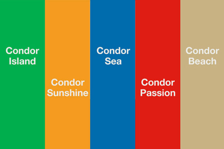 condor unveils new aircraft livery with beach towel-like striped look