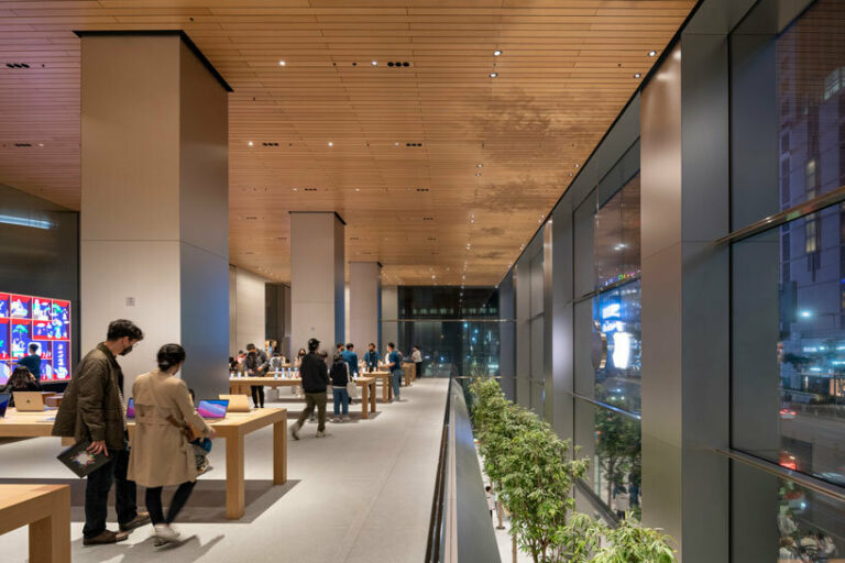 foster + partners completes seoul apple store with landscaped ‘pockets’
