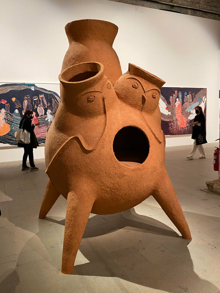 gabriel chaile's family of clay ovens invokes communalism in venice