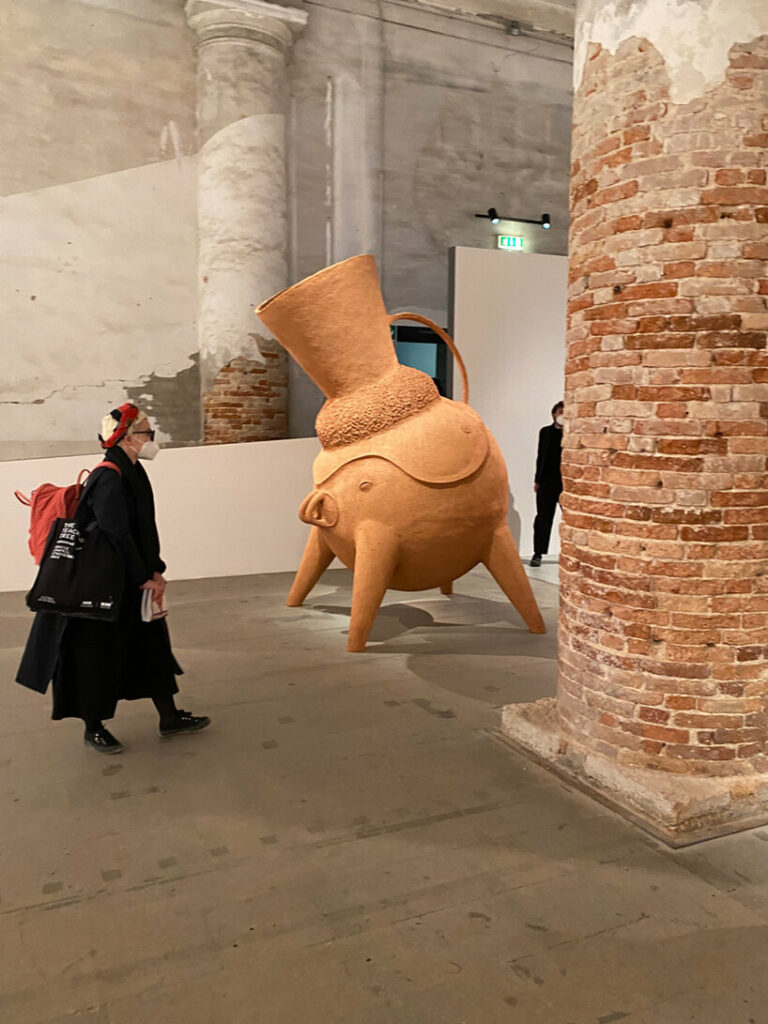 gabriel chaile's family of clay ovens invokes communalism in venice