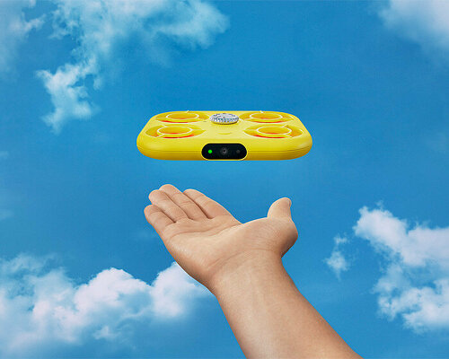 the airselfie tiny flying camera is controlled by your smartphone