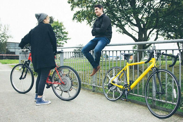 spring-powered 'super wheel' prototype converts cyclist's weight into ...