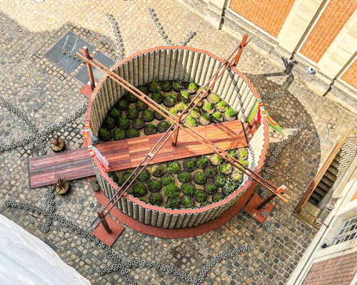 boonserm premthada creates elephant dung bricks