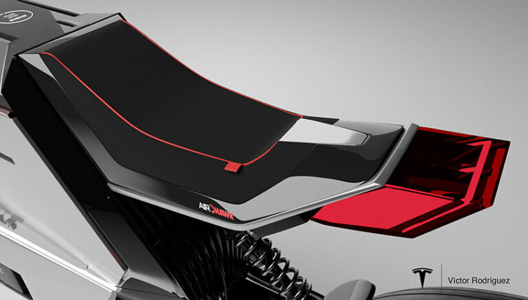 cybertruck-inspired tesla model m electric motorcycle by víctor ...